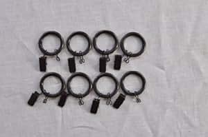 Amazon.com: Urbanest 1-1/4 Inch Metal Curtain Rings with Clips, Eyelets ...