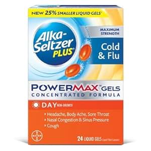 Amazon.com: Alka-seltzer Plus Maximum Strength Cold & Flu Power Max ...