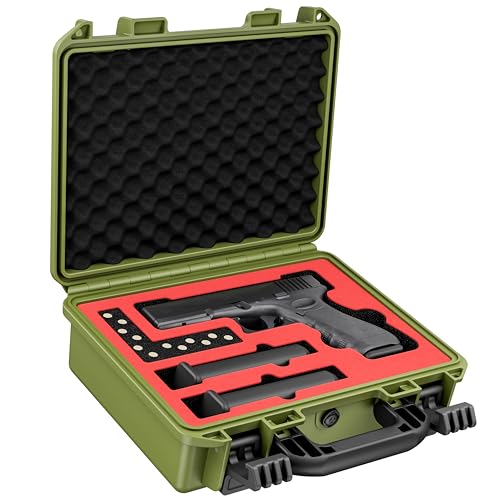 Lockable Handgun Case for Glock, TSA Gun Case for G17/G19/G20/G21/G22 ...
