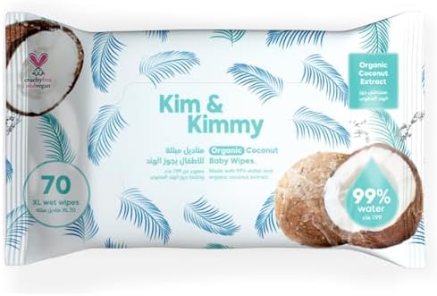 Kim & Kimmy Coconut Water Based Wipes - 99% Pure Water Based Wipes ...