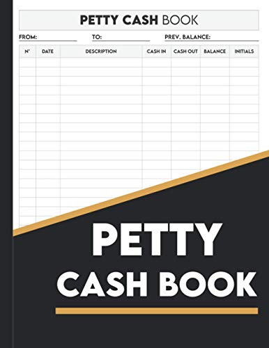 Buy Petty Cash Book: Large Cash Flow Ledger Book | Ledger For Tracking ...