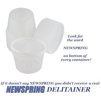 Amazon.com: Delitainer 16 oz. Deli Food Containers w/ Lids - Pack of 36 ...