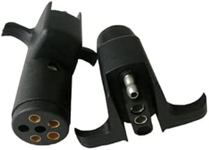 Amazon.com: Trailer Harness Adapter 6 Way Round to 4 Way Flat,: Automotive