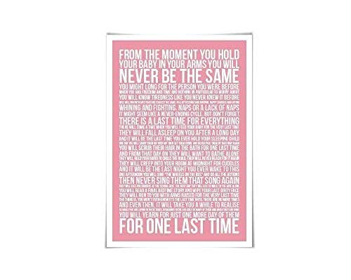 Amazon.com: The Last Time Poem Art Print. 60 Colours/3 Sizes. Nursery ...