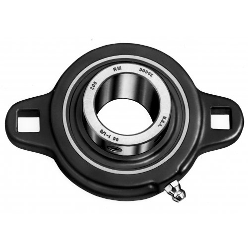Dodge 124641 2-Bolt Flange-Mount Ball Bearing Unit, Ductile Iron, Round ...