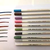 Premium Metallic Marker Stifte, Satz von 10 sortierten Farben ...