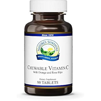 Amazon.com: Nature's Sunshine Chewable Vitamin C 250mg, 90 Tablets ...