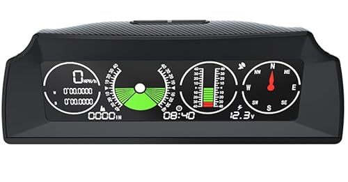 Car Inclinometer Offroad Clinometer for Pitch & Roll Angle, Slope Meter ...