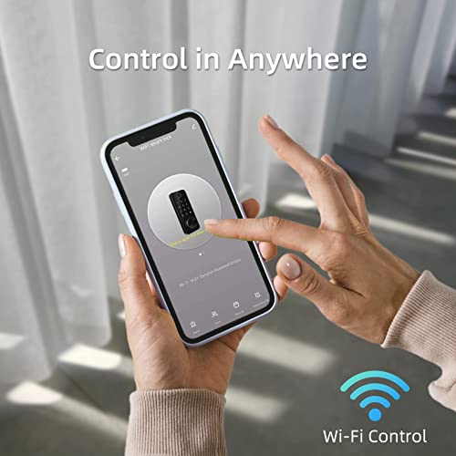 PINEWORLD Smart Lock Fingerprint Keyless Entry Door Lock WiFi ...