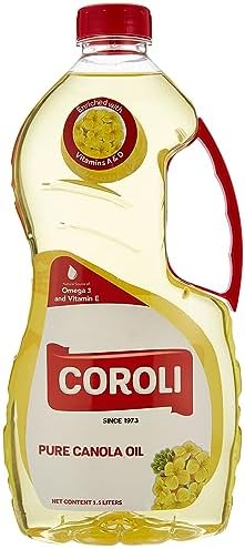 Coroli Pure Canola Oil 1.5 Liters Less Saturated Fat High Level of ...