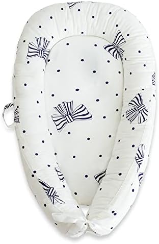 NTCOCO Baby Lounger Baby Nest 100% Soft Breathable Cotton Co-Sleeping ...