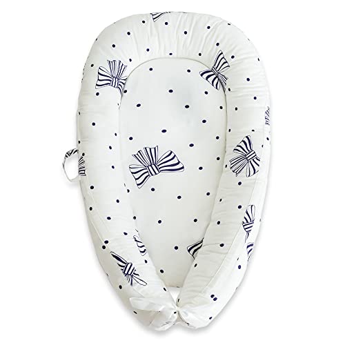 NTCOCO Baby Lounger Baby Nest 100% Soft Breathable Cotton Co-Sleeping ...