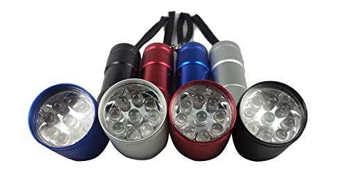 Lifeforce 9 Led Aluminum handheld Flashlight Torch Four Color Great ...
