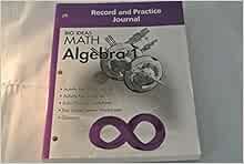 Amazon.com: BIG IDEAS MATH Algebra 1: Common Core Record & Practice ...
