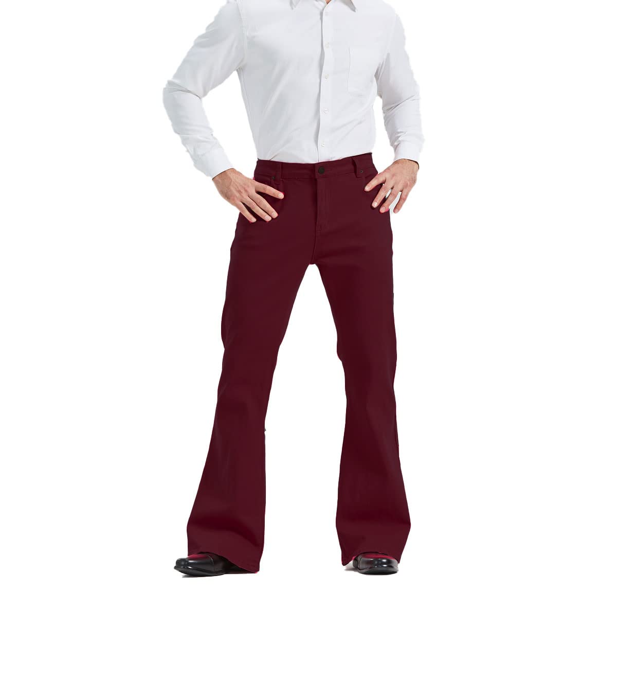 Men's Relaxed Vintage 60s 70s Bell Bottom Stretch Fit Classic Comfort ...
