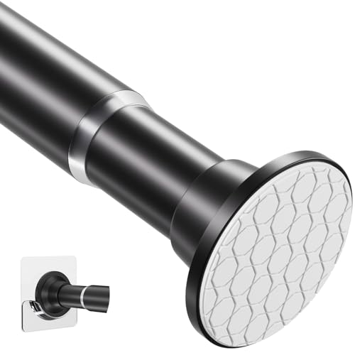 XUXRUS Tension Curtain Rod 26-38 Inch Small Shower Rod for Bathroom ...