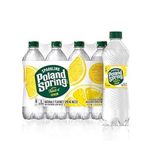 Amazon.com: Poland Spring Sparkling Water, Lively Lemon, 16.9 Fl Oz ...