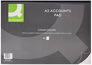 Q Connect A3 16-Column Analysis Pad: Amazon.co.uk: Office Products