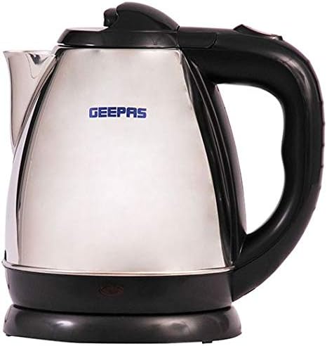 Geepas 1.5 Liters Silver and Black Kettle, GK5068 price in Saudi Arabia ...