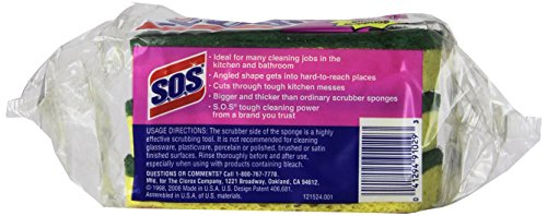 S.O.S. Heavy Duty Scrubber Sponge, 3 Count (Pack Of 8) on Galleon ...