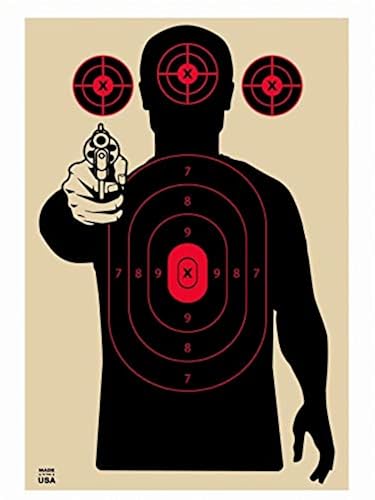 Bad Guy with a Gun Silhouette Target, Paper Shooting Targets, Shooting ...