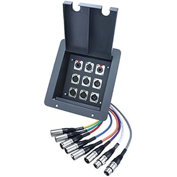 Amazon.com: Pro Audio Stage Recessed Floor Box with 110v Electric and ...