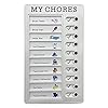 2 Pieces Chore Chart for Kids,Portable Chore Chart Memo Plastic Board - 4.7x7.9 Inch Detachable ...