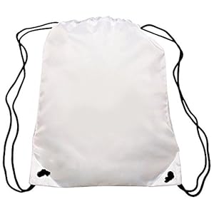 Amazon.com: Nylon Sports Drawstring Backpack Bag Durable, Lightweight ...