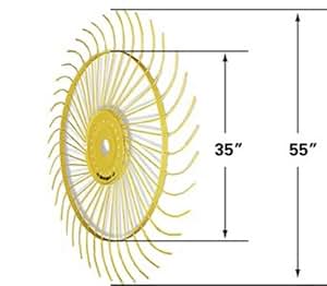 Amazon.com : P20BG004 Rake Wheel (LH) Fits Tonutti Hay Tedder ...