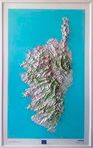 Carte de la Corse relief » Vacances - Arts- Guides Voyages