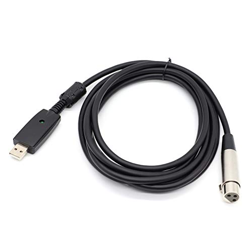 USB to XLR Female 3 Pin Cable by SiYear, XLR to USB Microphone Cable ...