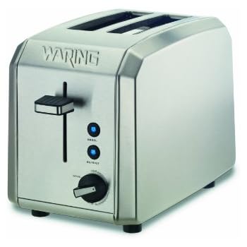 Amazon.com: Waring WT200 Professional 2-Slice Toaster, Brushed ...