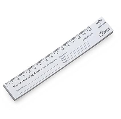 Medline MSCEDURULER Educare Wound Ruler (Pack of 250): Amazon.ca ...
