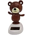 Amazon.com: 1Pc Brown Solar Dancing Bear Toy Solar Powered Dancing ...