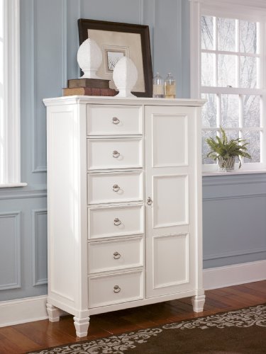 Cottage Style White Prentice Bedroom door Chest - imanuel review