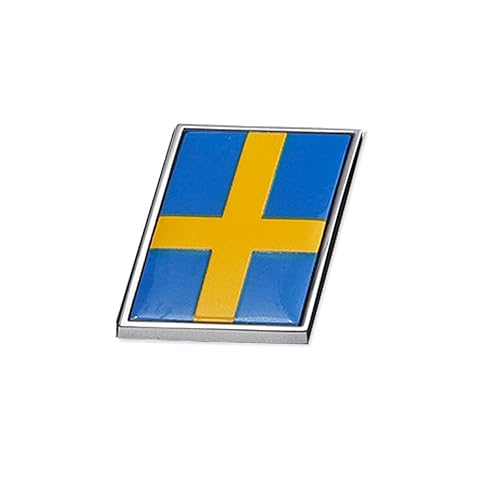 Swedish Flag 2x2.5cm/0.78x0.98inch Badge Metal Refit Skewed Small ...