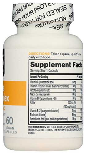 365 by Whole Foods Market, Vitamin B Stress Complex with Vitamin C, 60 Veg Capsules | Pricepulse