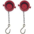 (2 Pack) 1-1/2" NST/NH Plastic Fire Hose Connection Standpipe Cap ...