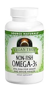 Amazon.com: Source Naturals Vegan True Non-Fish Omega-3s EPA-DHA for ...
