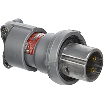 Appleton ACP6034BC Metallic Clamping Ring Plug, 60 Amp, 4 Pole, 3 Wire ...