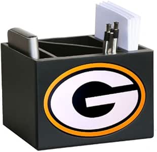 Amazon.com: Green Bay Packers Wooden Desk Organizer Pen Holder: Home ...