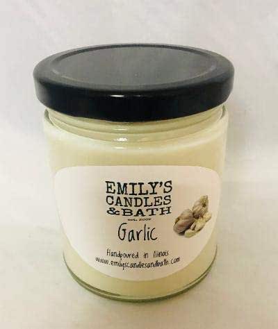 Amazon.com: 9 Oz. 100% Soy Jar Candle Garlic Scent: Handmade