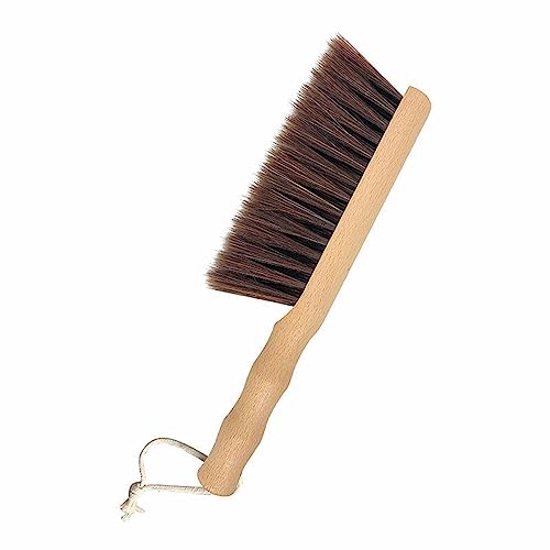 Hand Broom with Wood Handle Horsehair Dust Brush for Counter, Bench ...