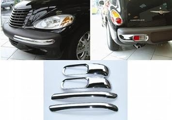 Amazon.com: Chrysler PT Cruiser Chrome Bumper Trim - 4 pc set - Fits ...