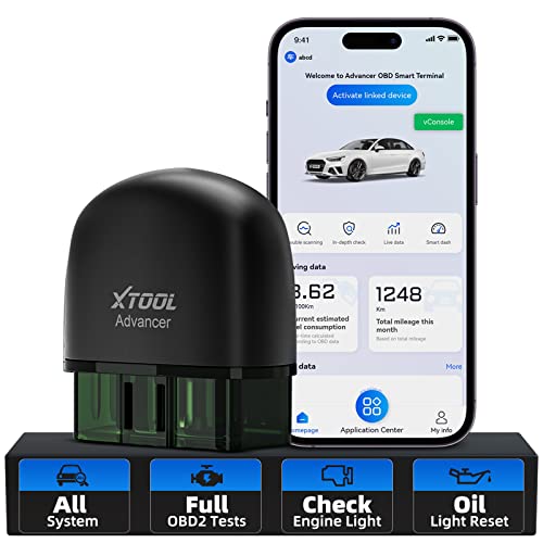 XTOOL Advancer AD20 Pro Wireless OBD2 Scanner Diagnostic Tool for iPhone & Android, Enhanced Car ...
