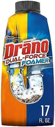 Drano Dual-Force Foamer Drain Clog Remover and Cleaner for Shower or ...