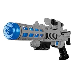 Galactic Wars Space Gun Blaster with Flashing Lights and Sounds (One ...