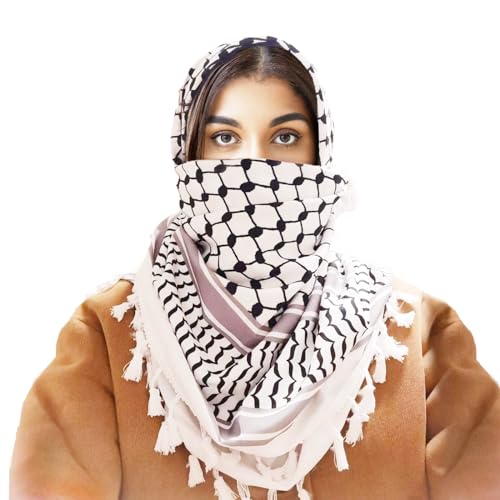 Sakinre Palestine Scarf Keffiyeh Shemagh for Men Women - Wide with ...