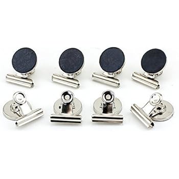Amazon.com: 4 PC METAL Strong Magnetic Spring Clips Clamp Set: Office ...