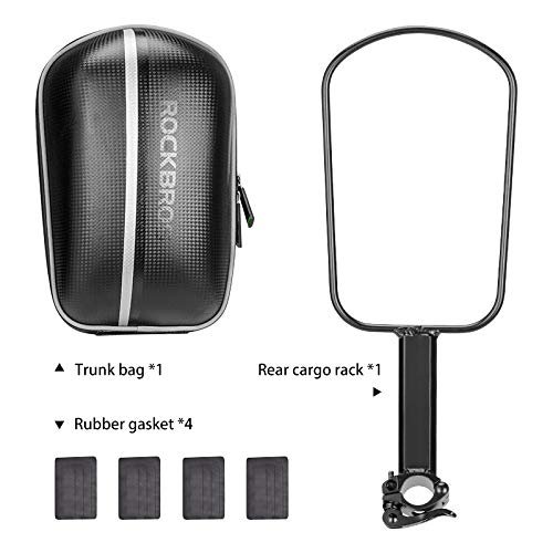 ROCKBROS Bike Trunk Bag Waterproof Hard Shell Bicycle Rear Rack Bag ...
